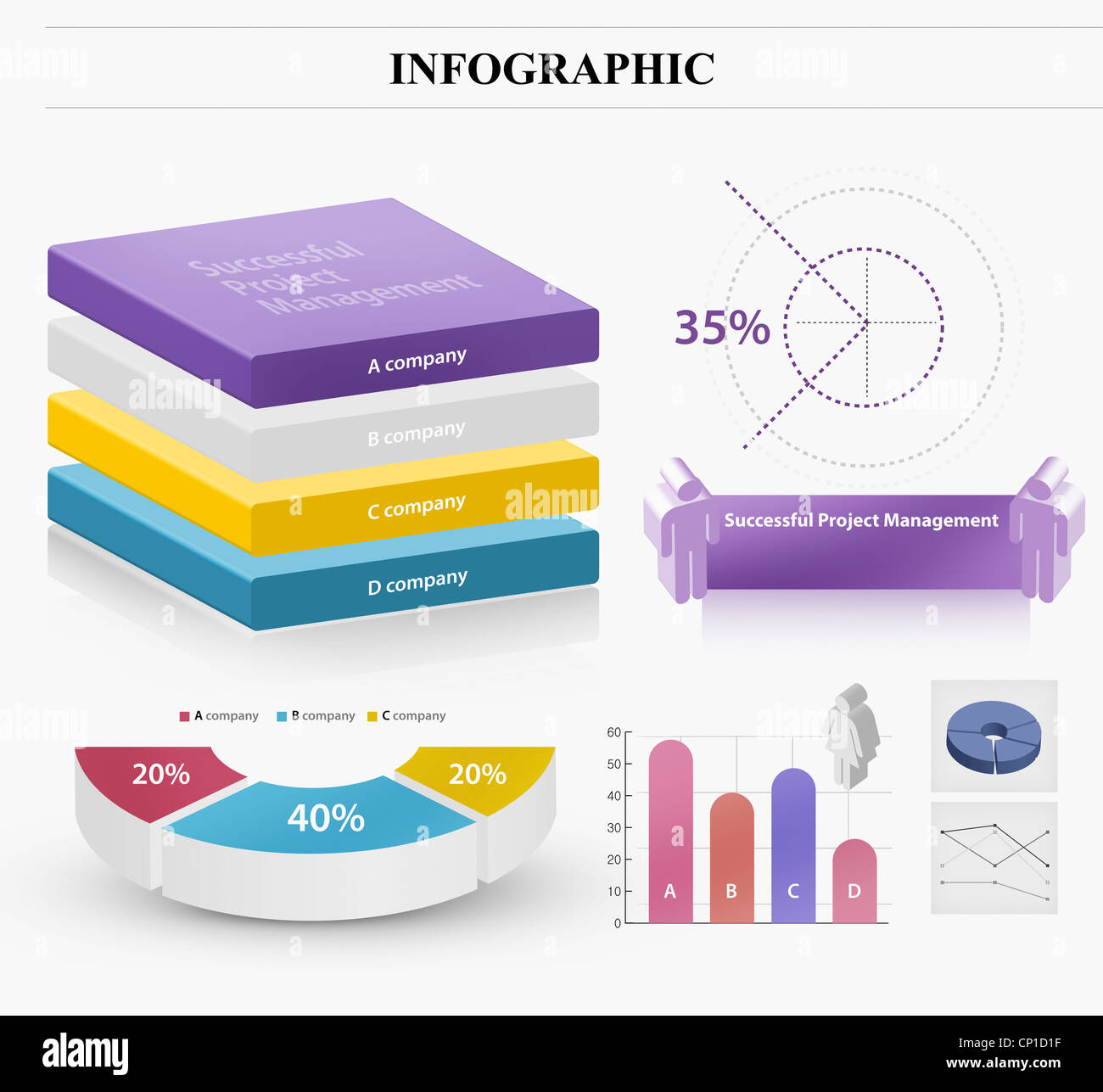 Various info graphic Stock Photo - Alamy