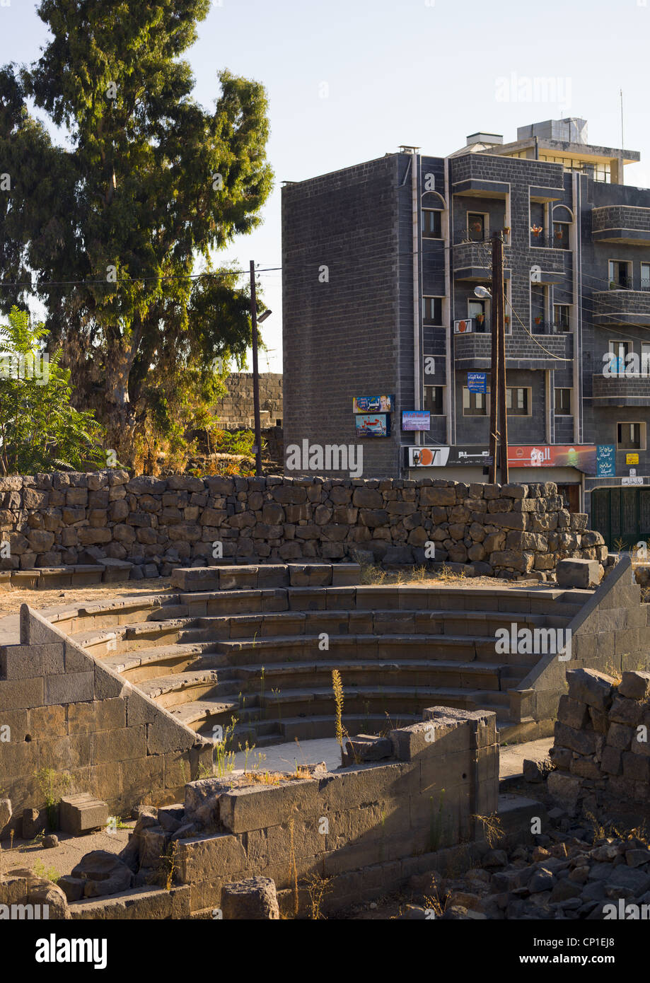 Roman Theatre In The Ancient City of Bosra, Syria Stock Photo - Alamy