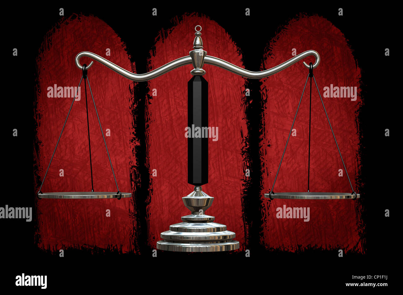 illustration of a metal scale, 3d computer design Stock Photo - Alamy