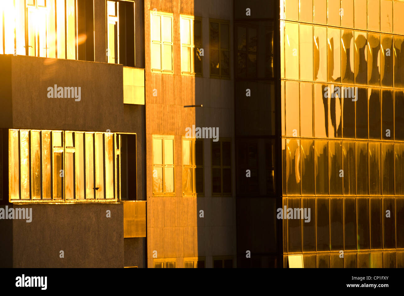 modern building at sunset Stock Photo - Alamy