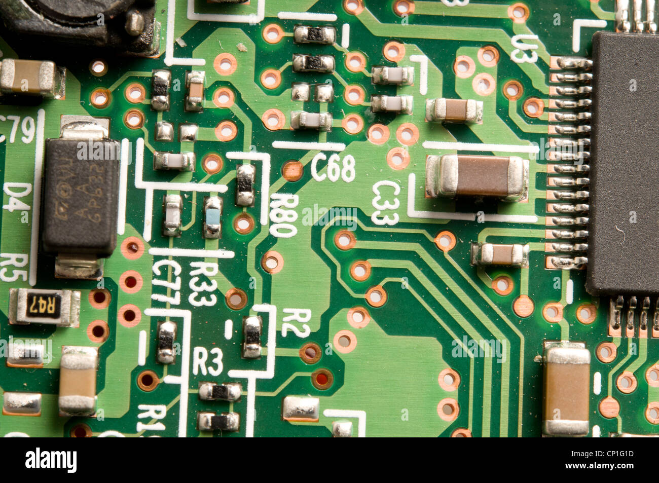 detail of an hard disk controller circuit board Stock Photo - Alamy