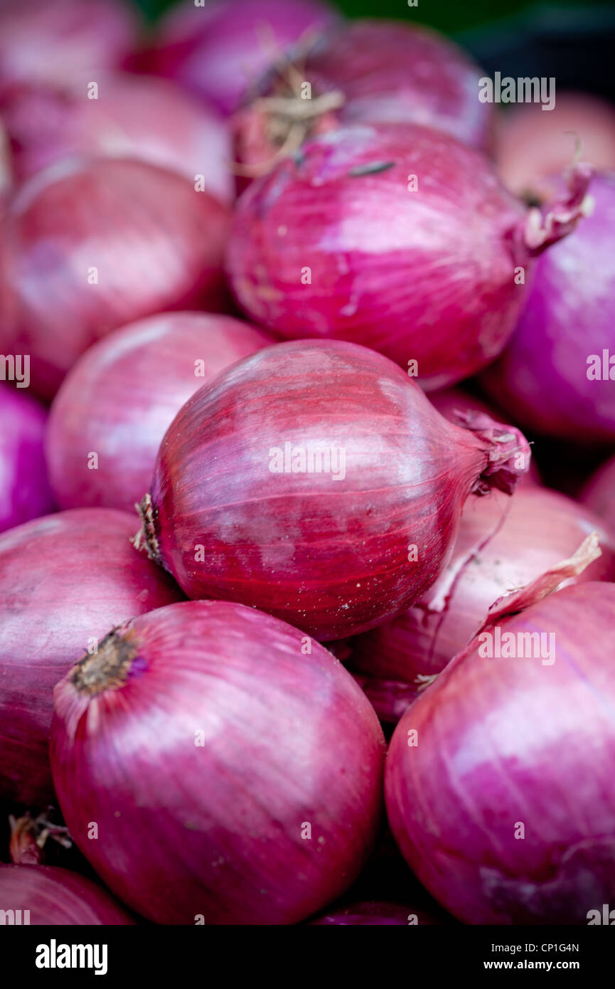 Red onions hi-res stock photography and images - Alamy