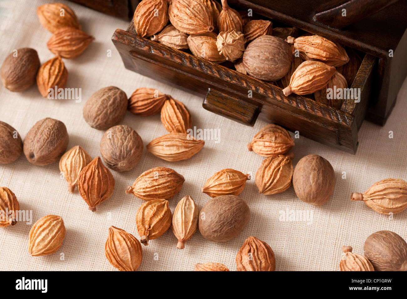 Close-up of different spices Stock Photo - Alamy