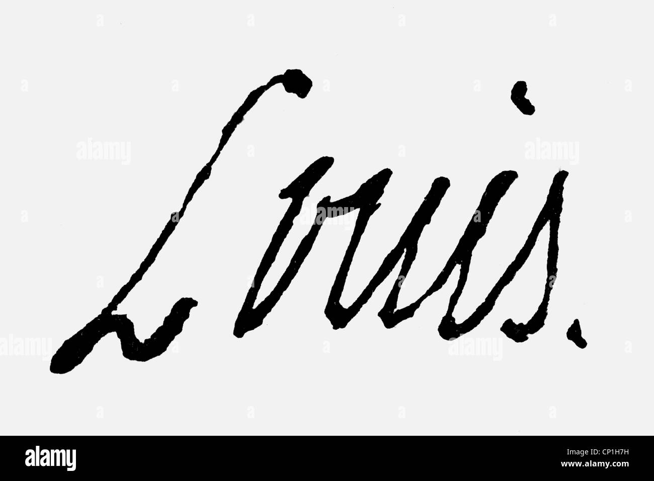 Louis XVIII, 17.11.1755 - 16.9.1824, King of France 2.4.1814 - 16.9. ...