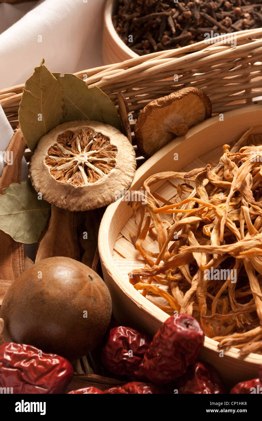 Close-up of different spices Stock Photo - Alamy