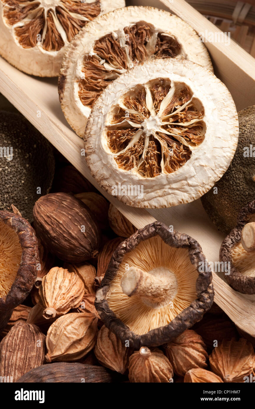 Close-up of different spices Stock Photo - Alamy