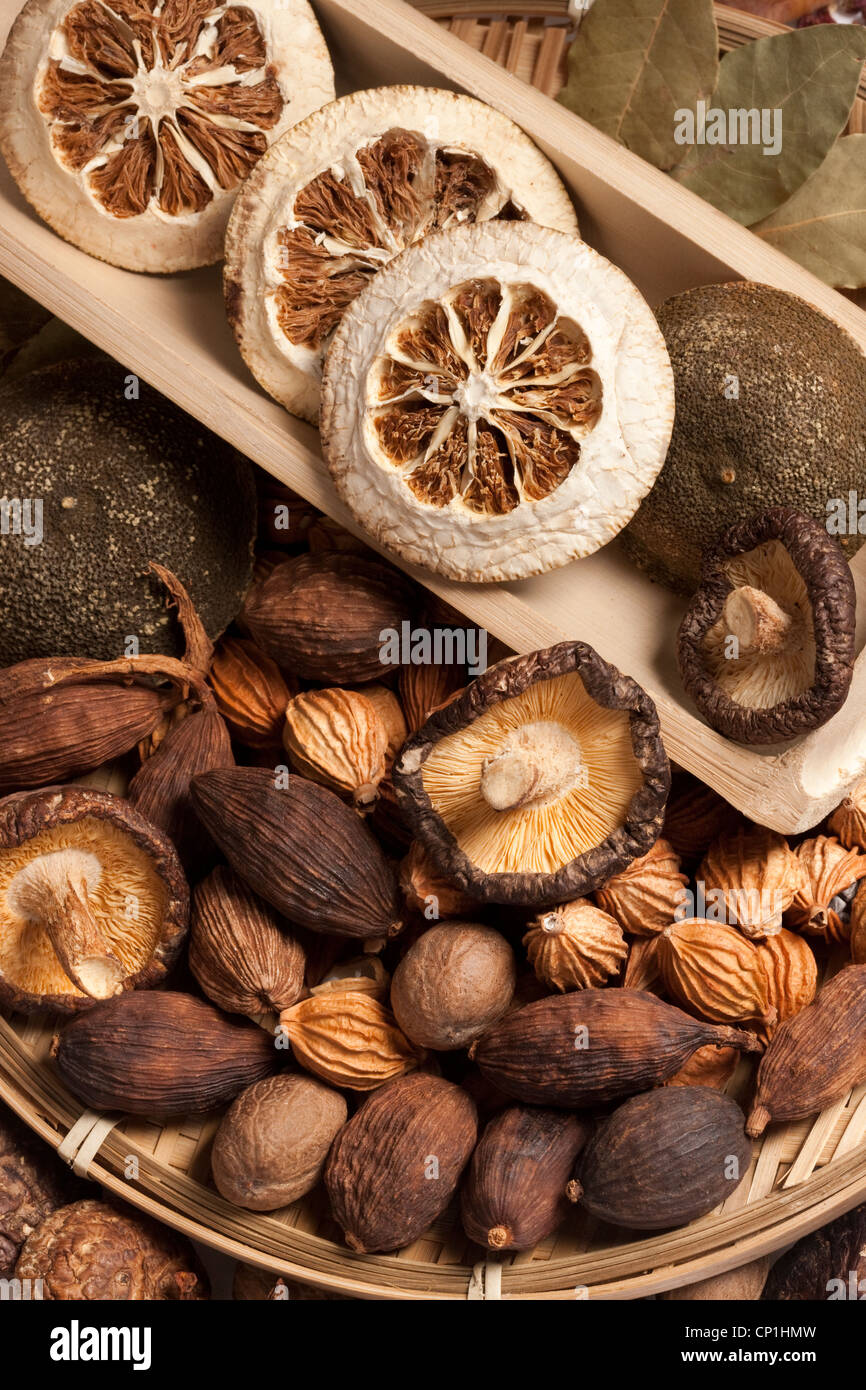 Close-up of different spices Stock Photo - Alamy