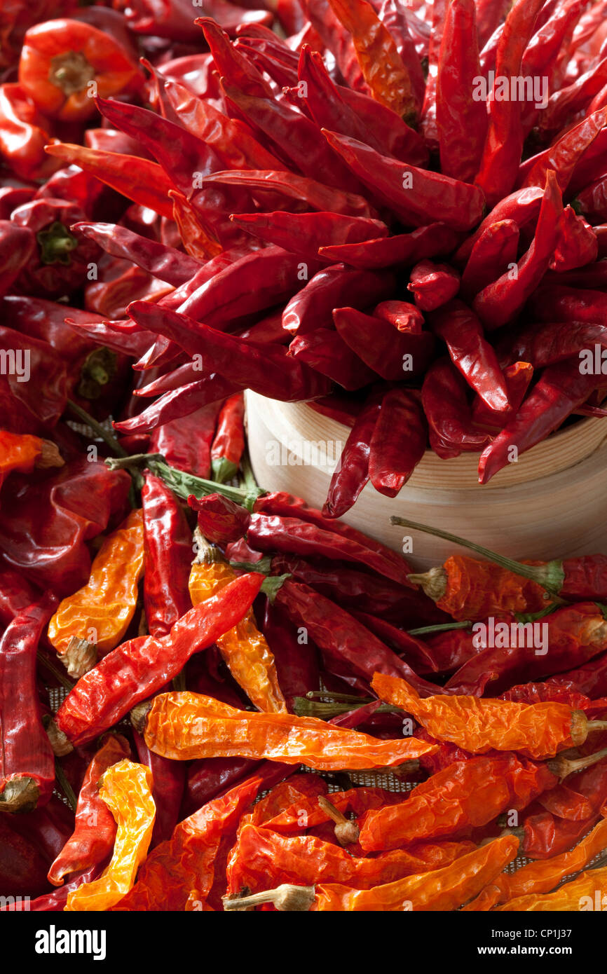 Close-up of dry Chili Pepper Stock Photo - Alamy