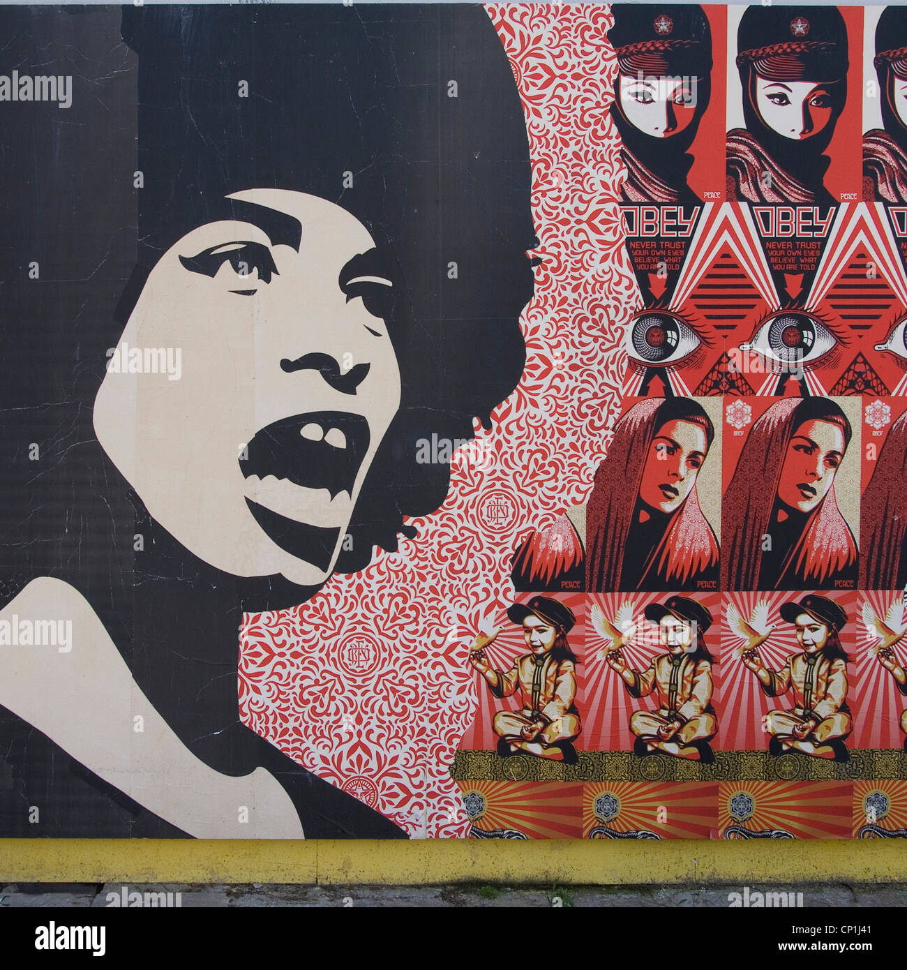 Shepard Fairey Street Art Stencil