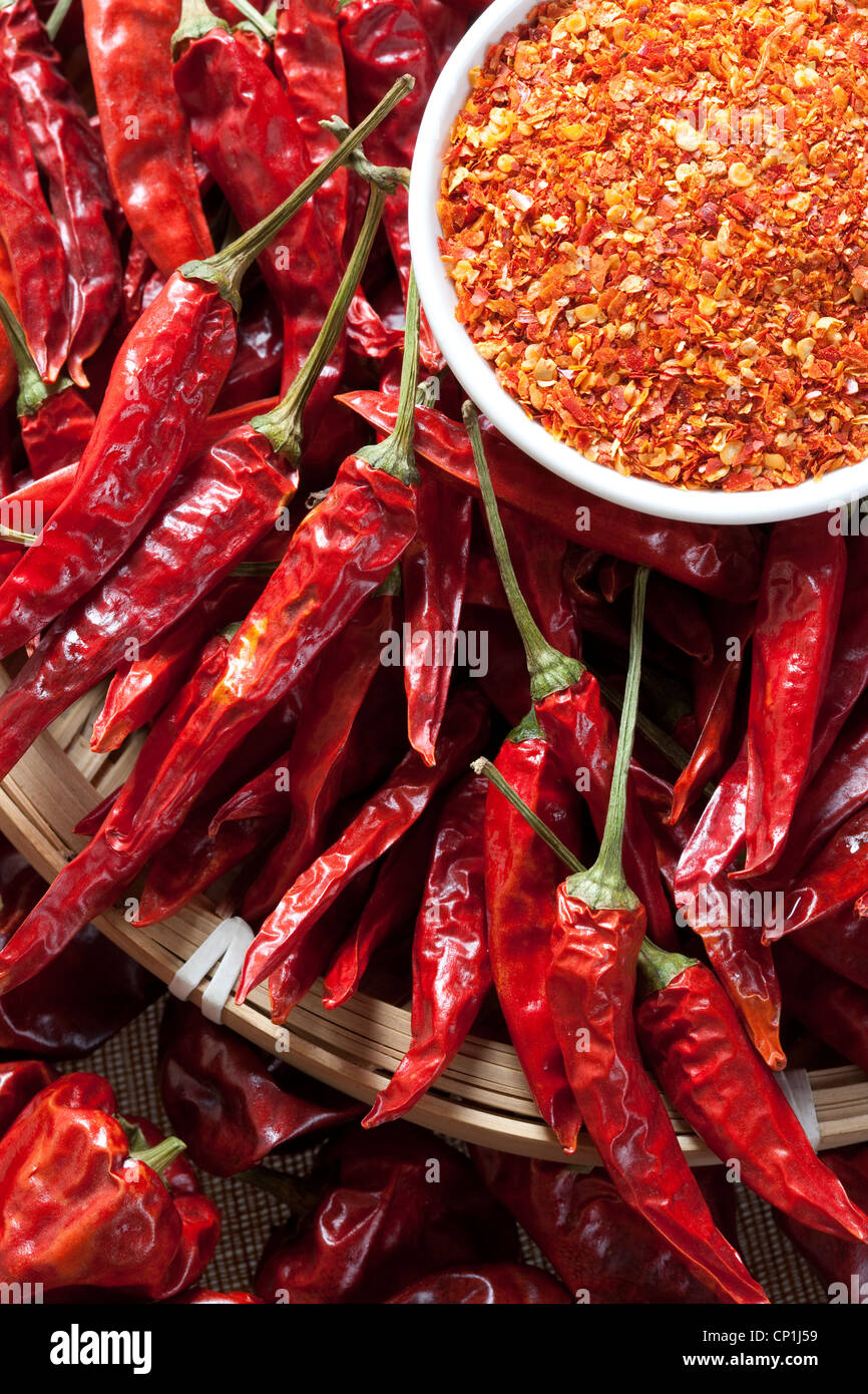 Close-up of dry Chili Pepper Stock Photo - Alamy
