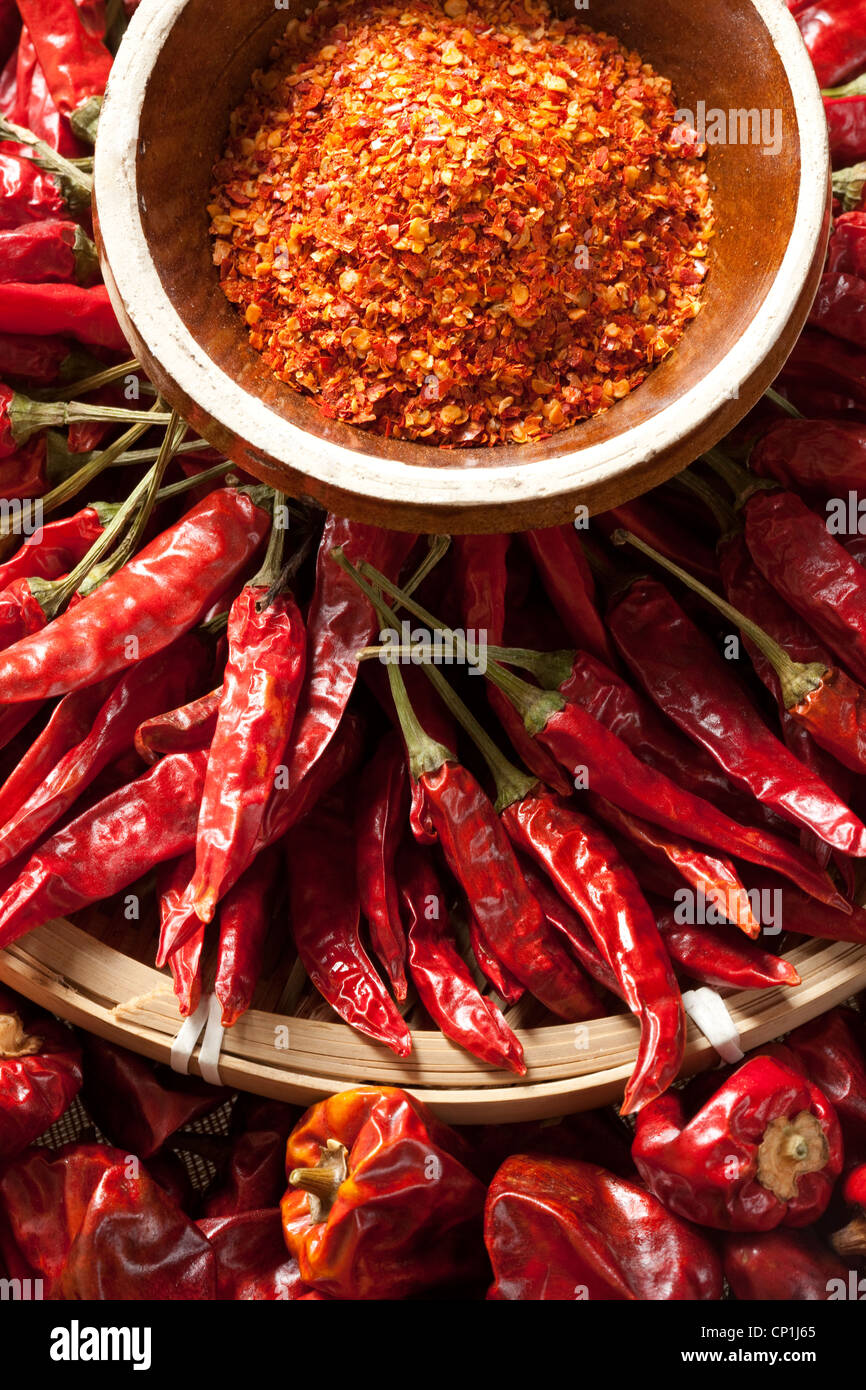Close-up of dry Chili Pepper Stock Photo - Alamy