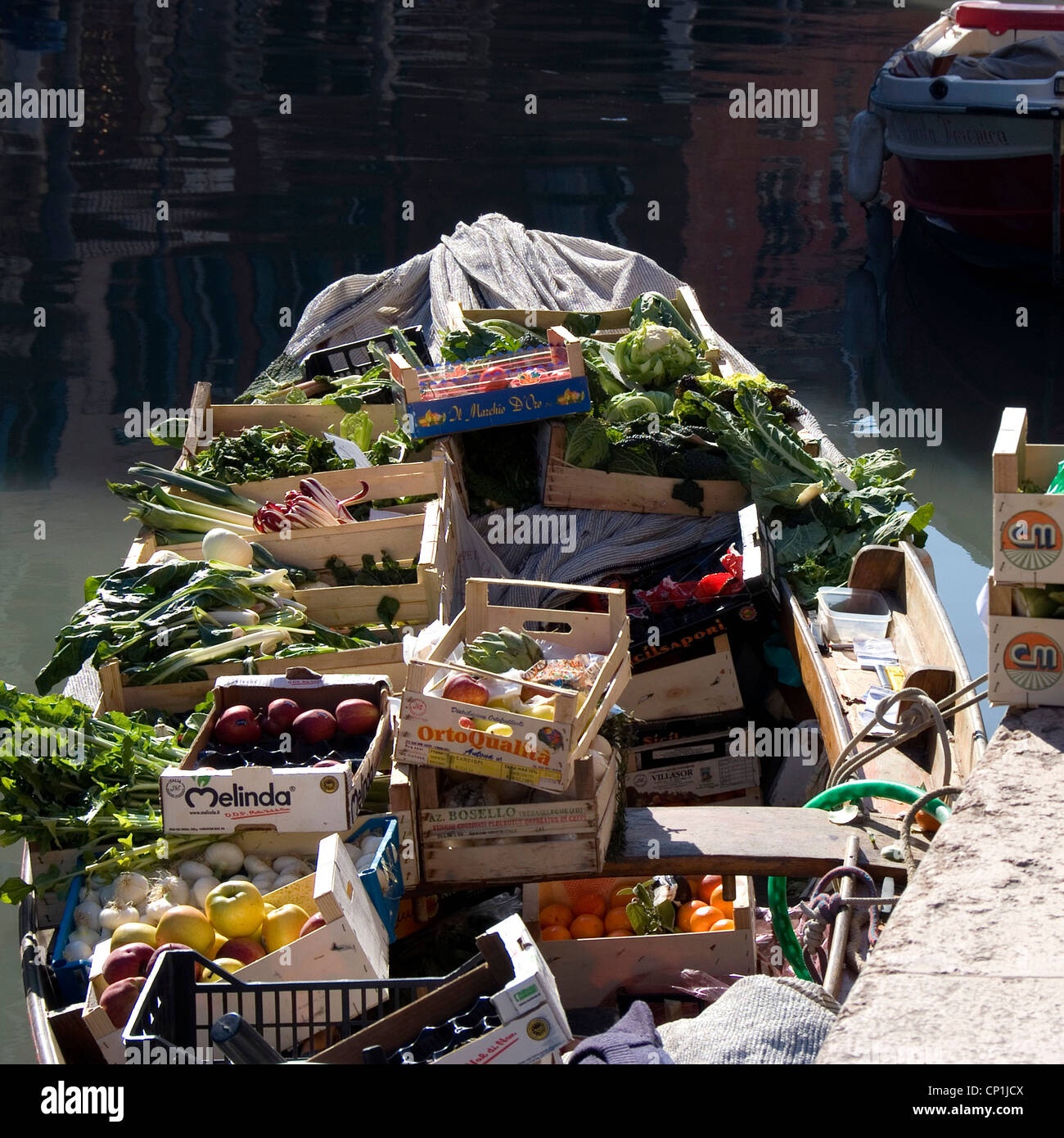 Floating market, Murano, Italy Stock Photo - Alamy