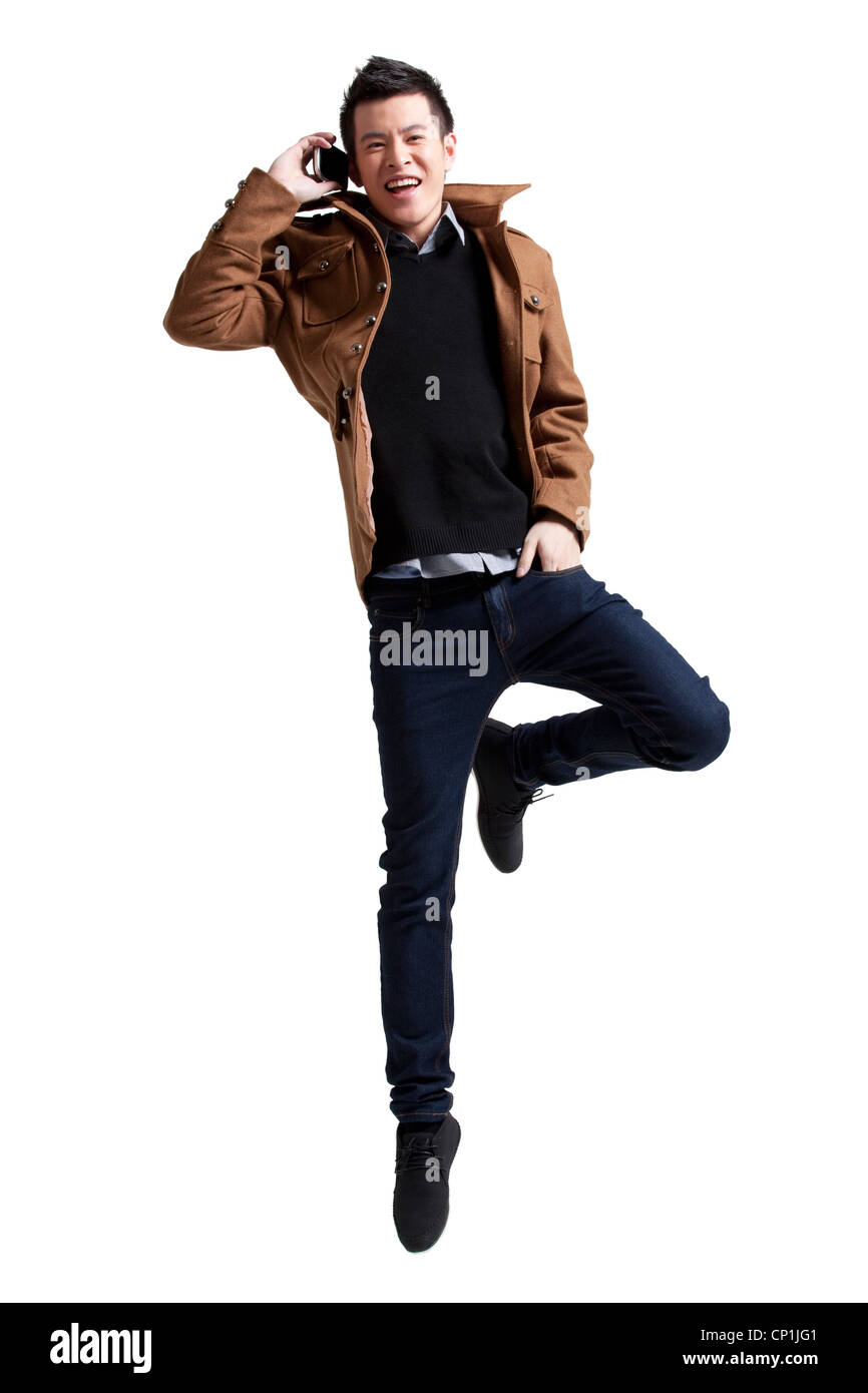 Mobile phone in air Cut Out Stock Images & Pictures - Alamy