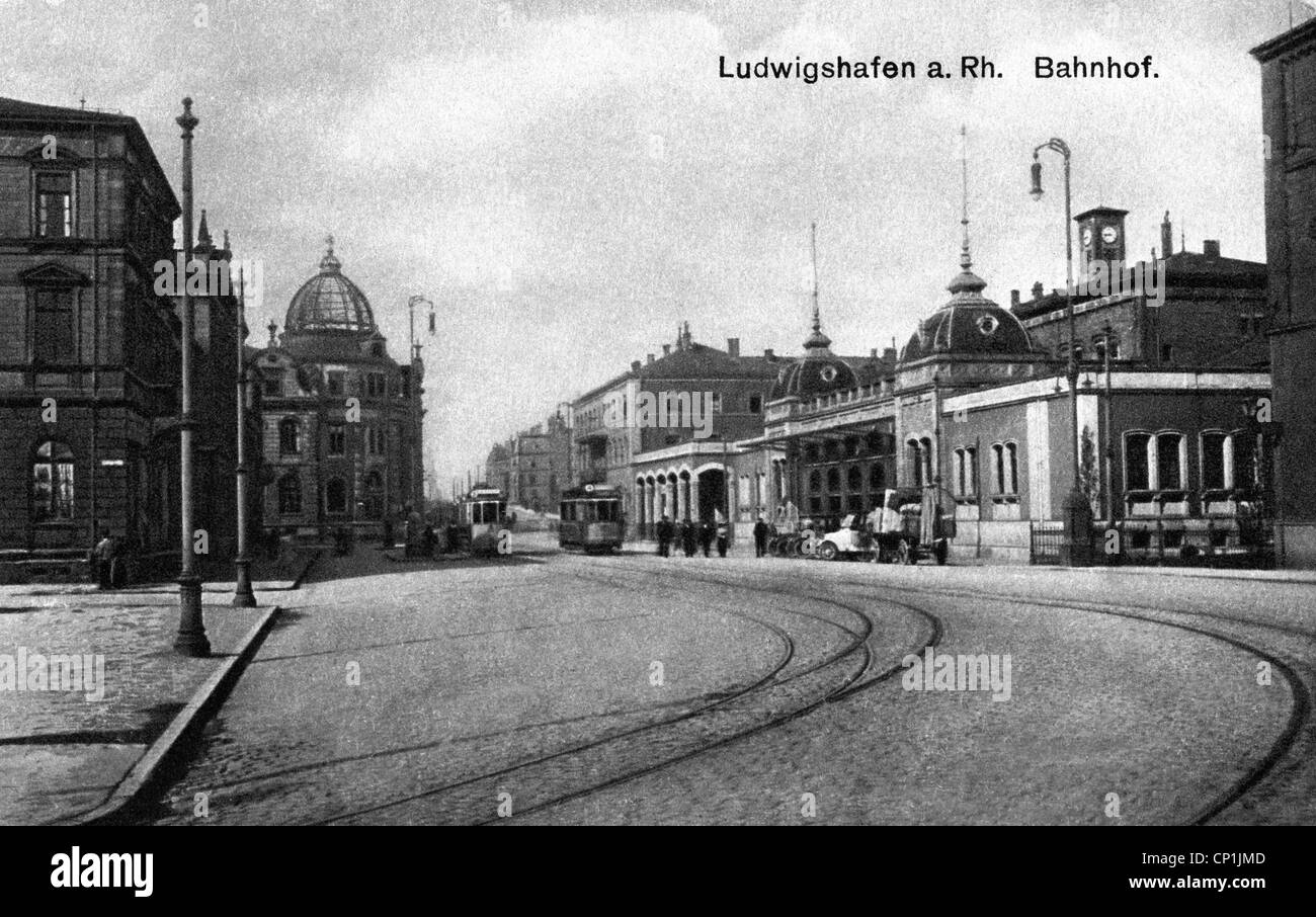 geography / travel, Germany, Ludwigshafen, transport / transportation ...