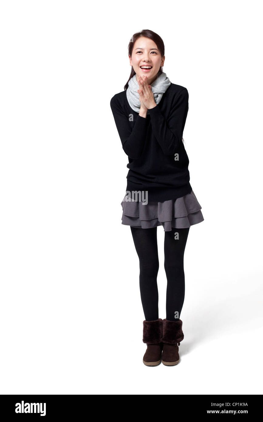 Portrait of stylish young woman Stock Photo - Alamy