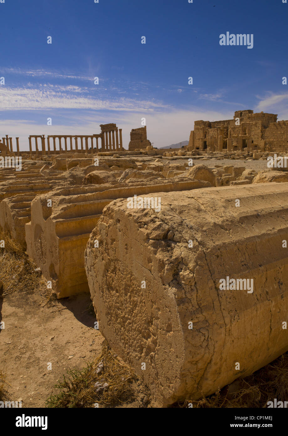 Temple Of Bel In The Ancient Roman city of Palmyra, Syria Stock Photo ...