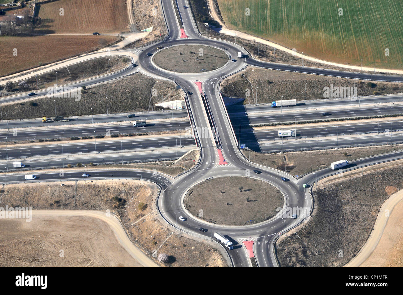 Spain crossing road aerial hi-res stock photography and images - Alamy