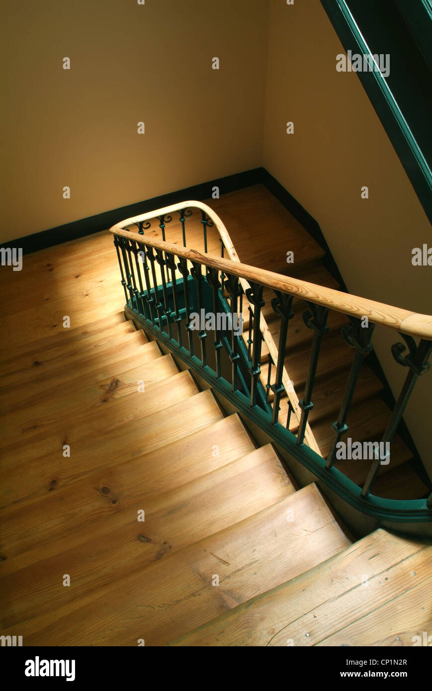 Detail of banister Handrail Stock Photo - Alamy