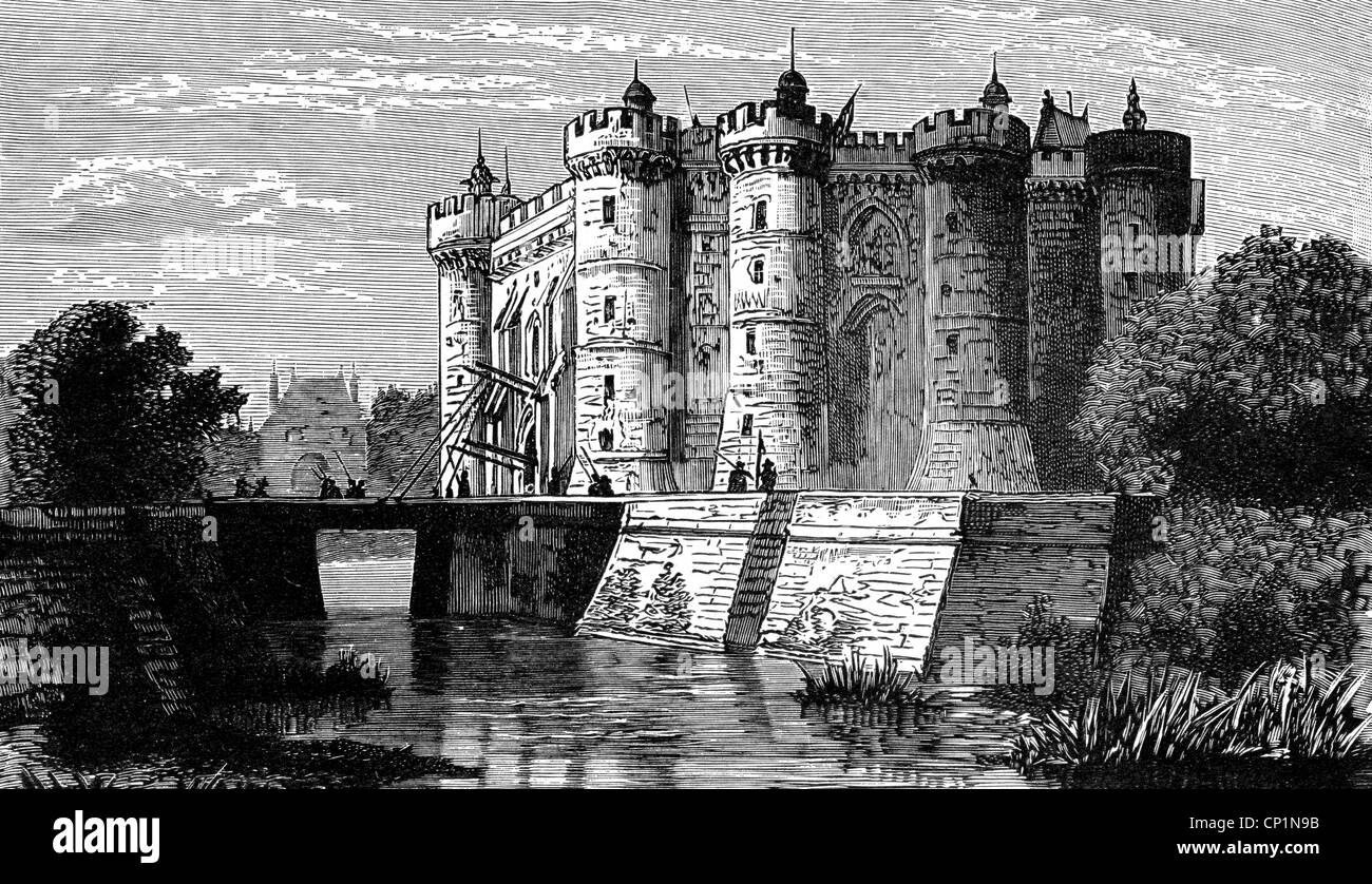 Bastille prison paris Black and White Stock Photos & Images - Alamy