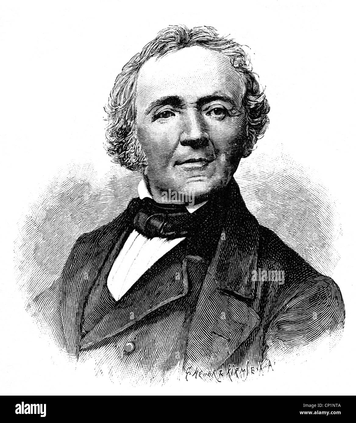 Ranke, Leopold von. 21.12.1795 - 23.5.1886, German historian, portrait ...