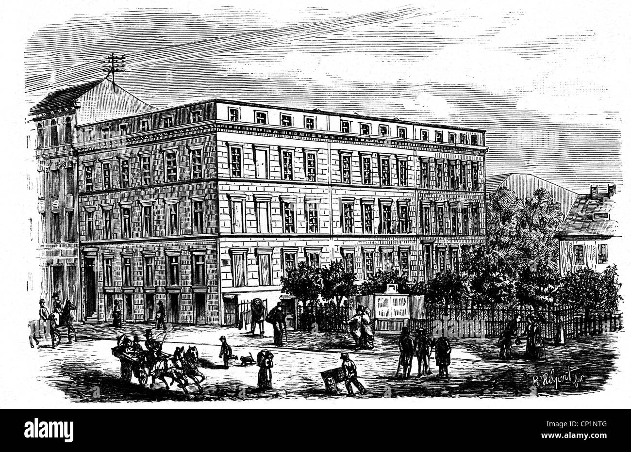 Ranke, Leopold von. 21.12.1795 - 23.5.1886, German historian, apartment ...