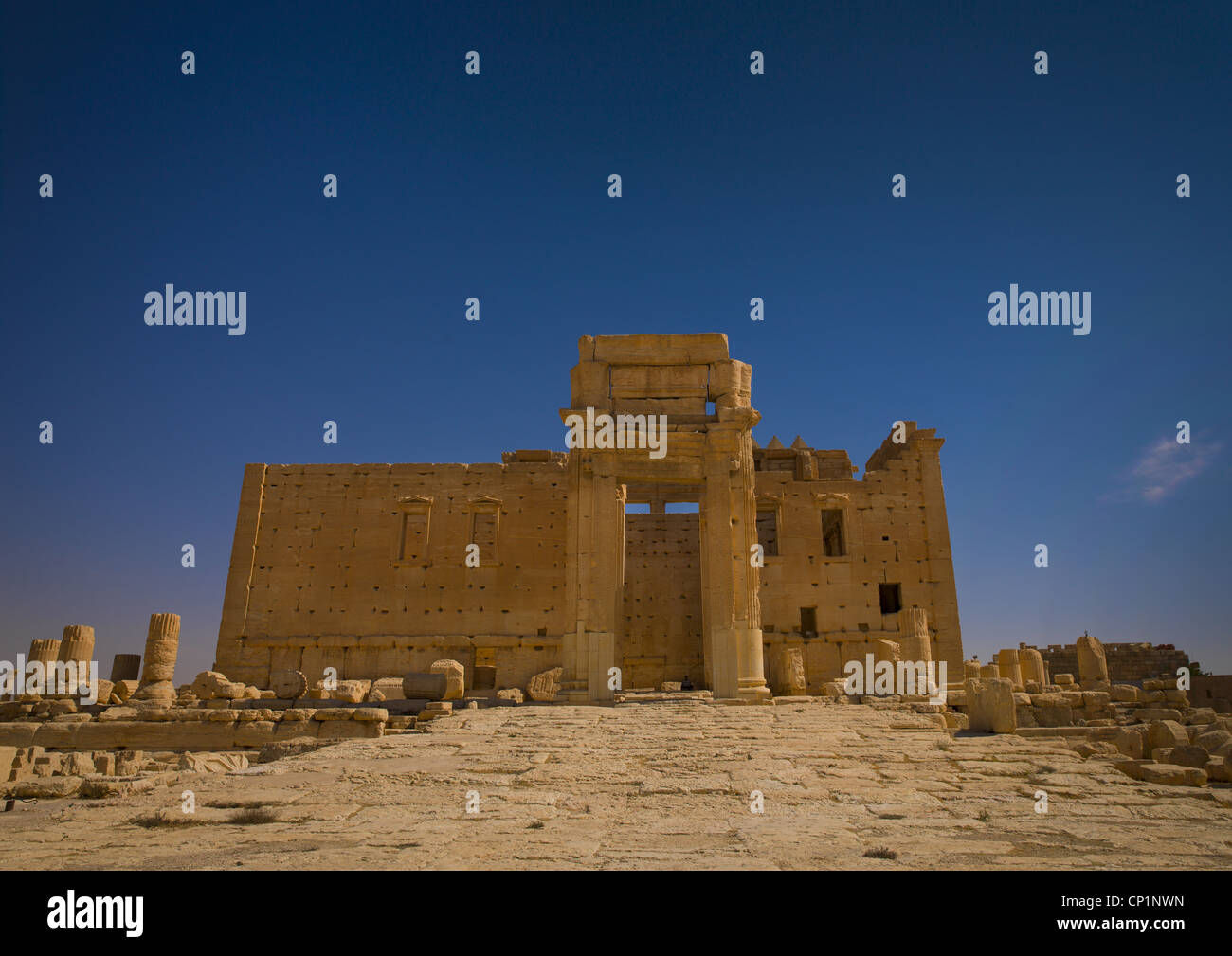 Temple Of Bel In The Ancient Roman city of Palmyra, Syria Stock Photo ...