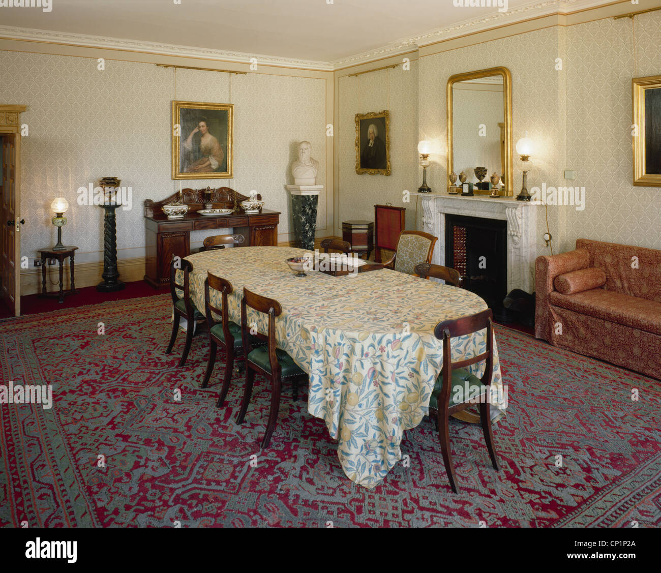 Dining Room in Down House, Luxted Road, Downe, Kent, England, UK. Home ...