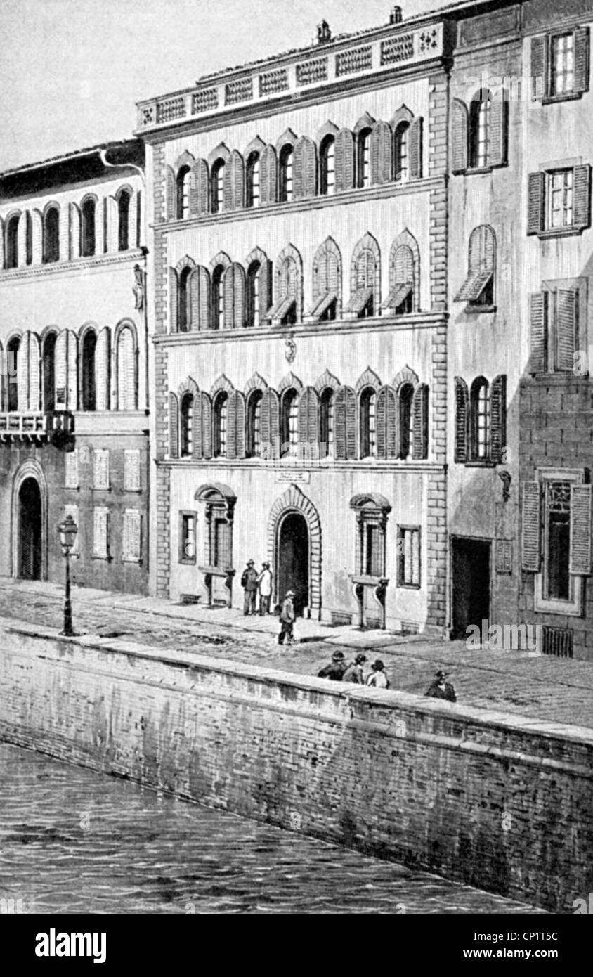 geography / travel, Italy, Florence, buildings, Casa d'Alfieri ...