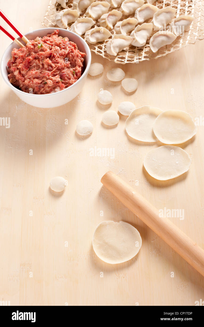 Close-up of Chinese dumpling Stock Photo - Alamy