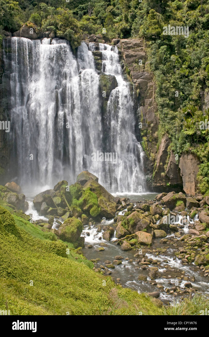 Marokopa Falls, North Island, New Zealand Stock Photo - Alamy