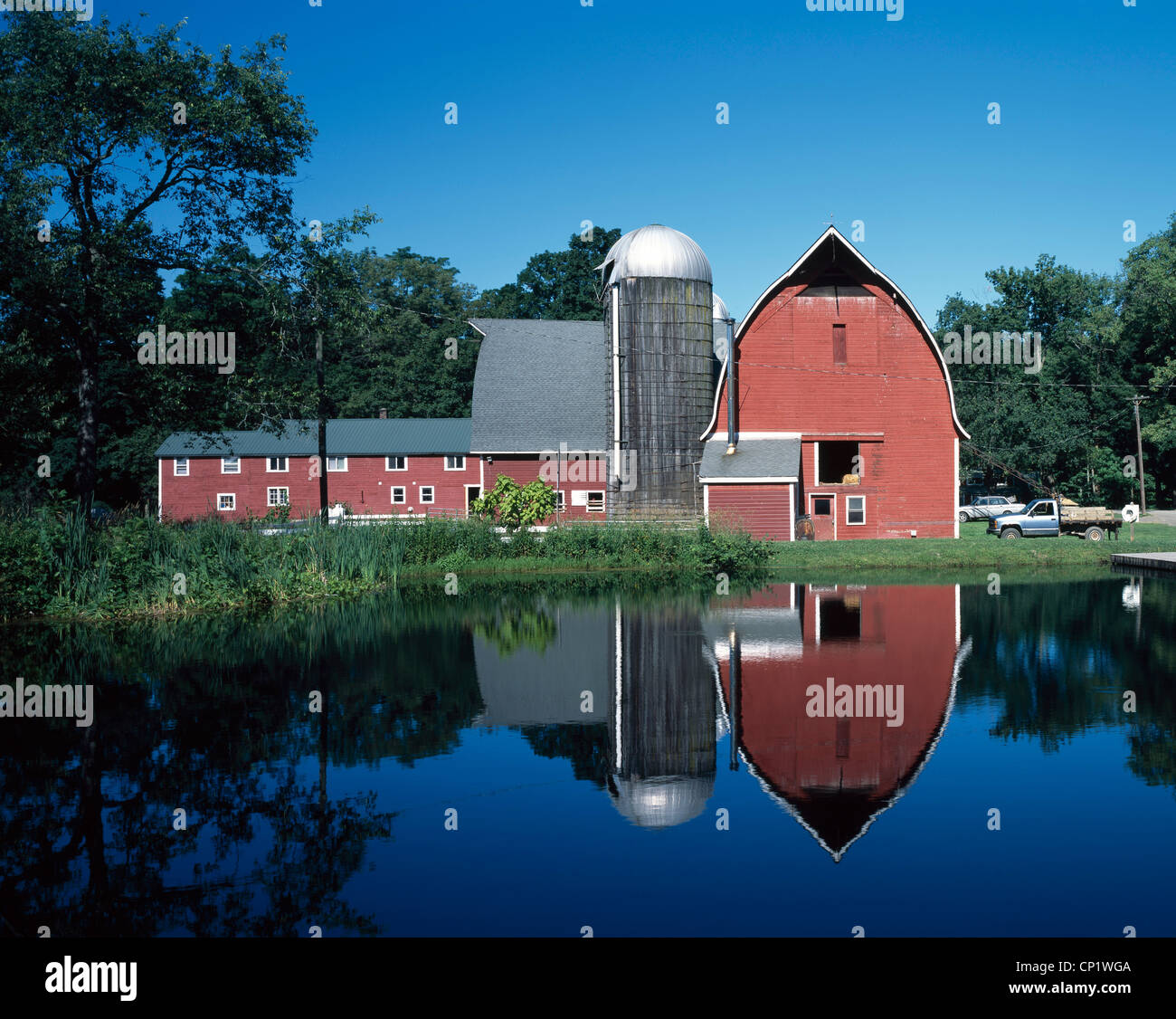 Red Barn, Vermont Stock Photo - Alamy