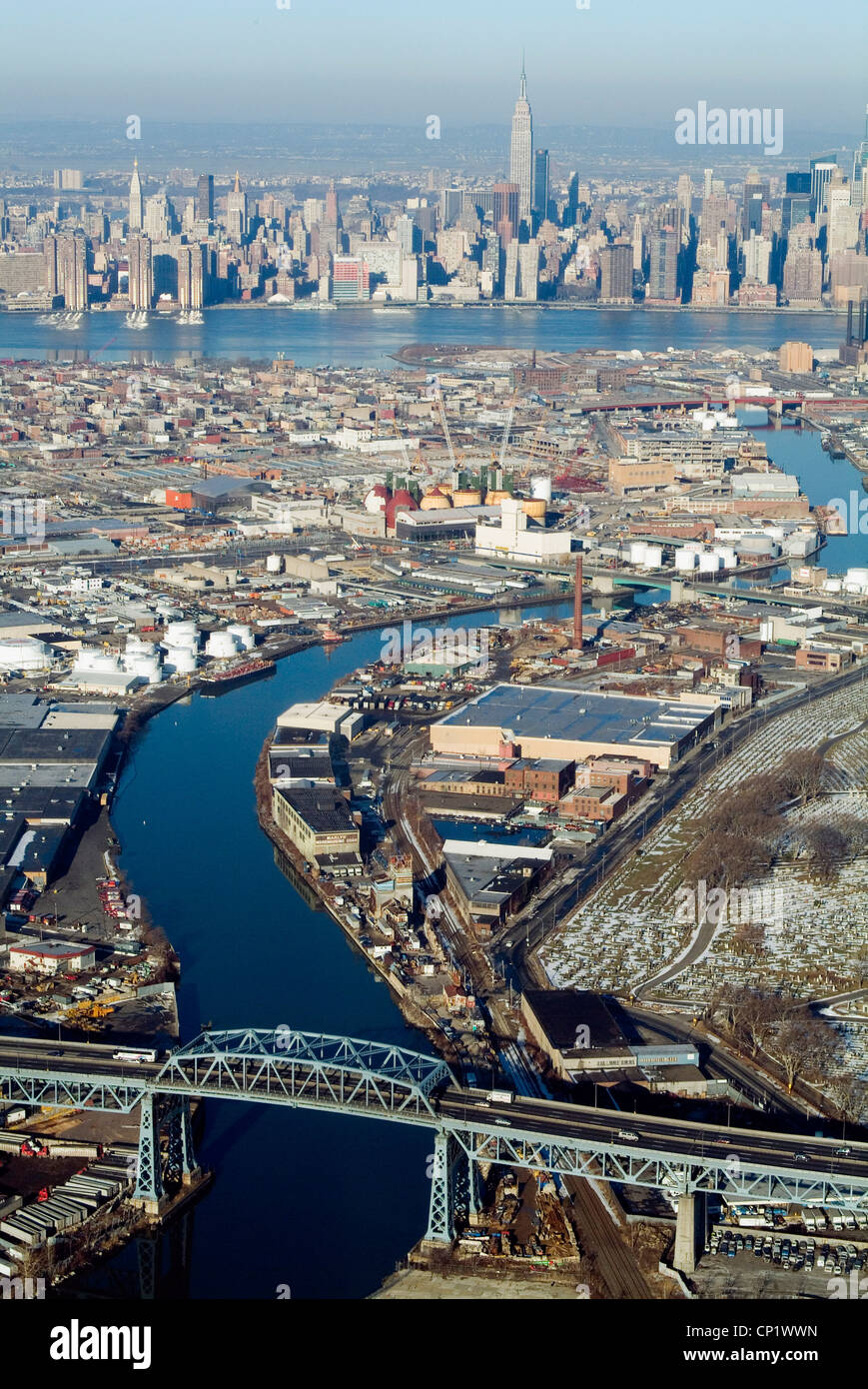 Aerial view of Manhattan Island, New York City, NY, USA Stock Photo - Alamy