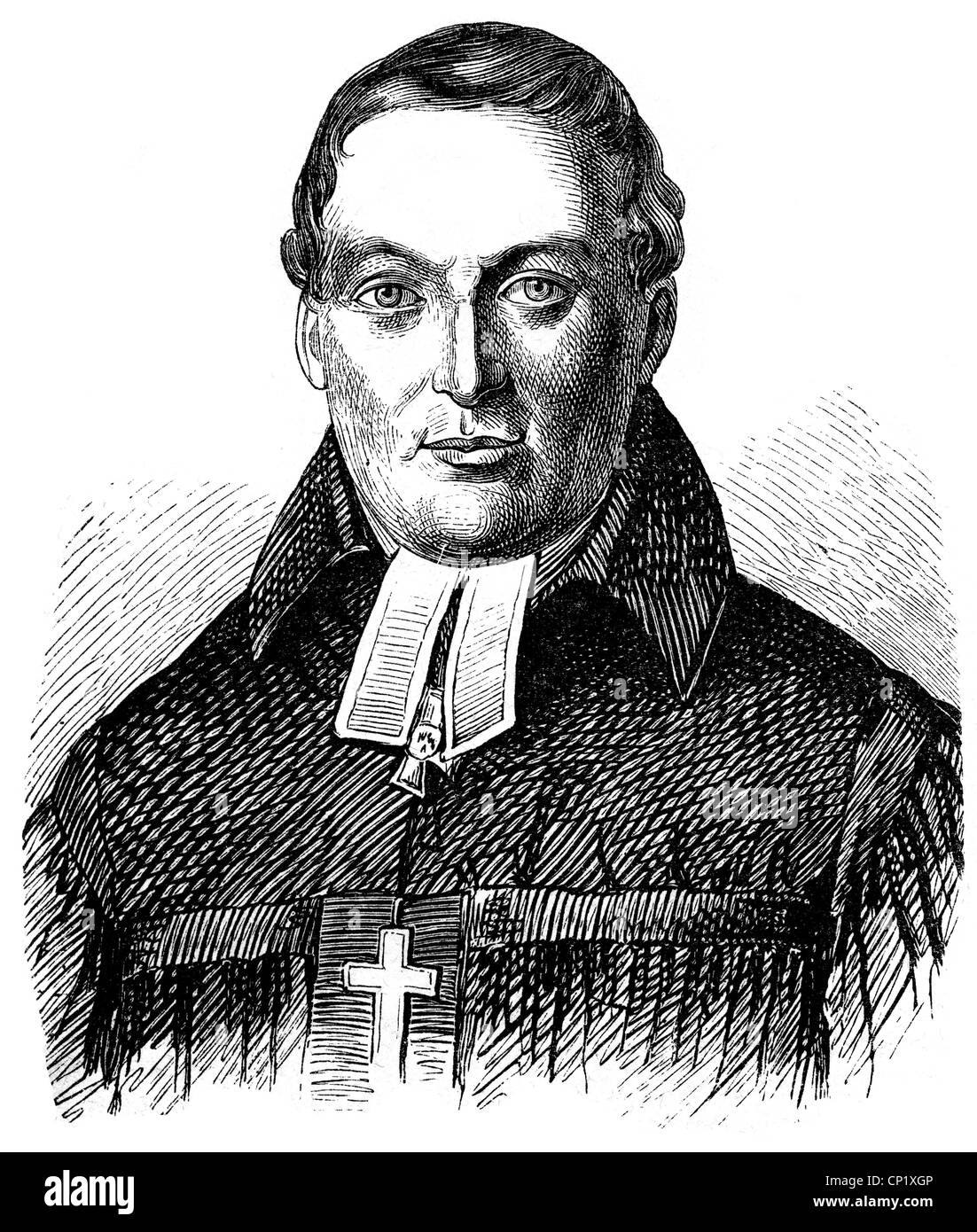 Neander, Daniel Amadeus, 17.11.1775 - 18.11.1869, German clergyman ...