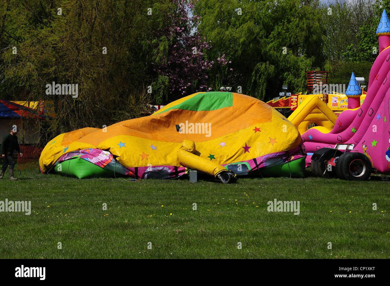 'Jump and Smile' inflatable house bouncy castle type attraction being ...