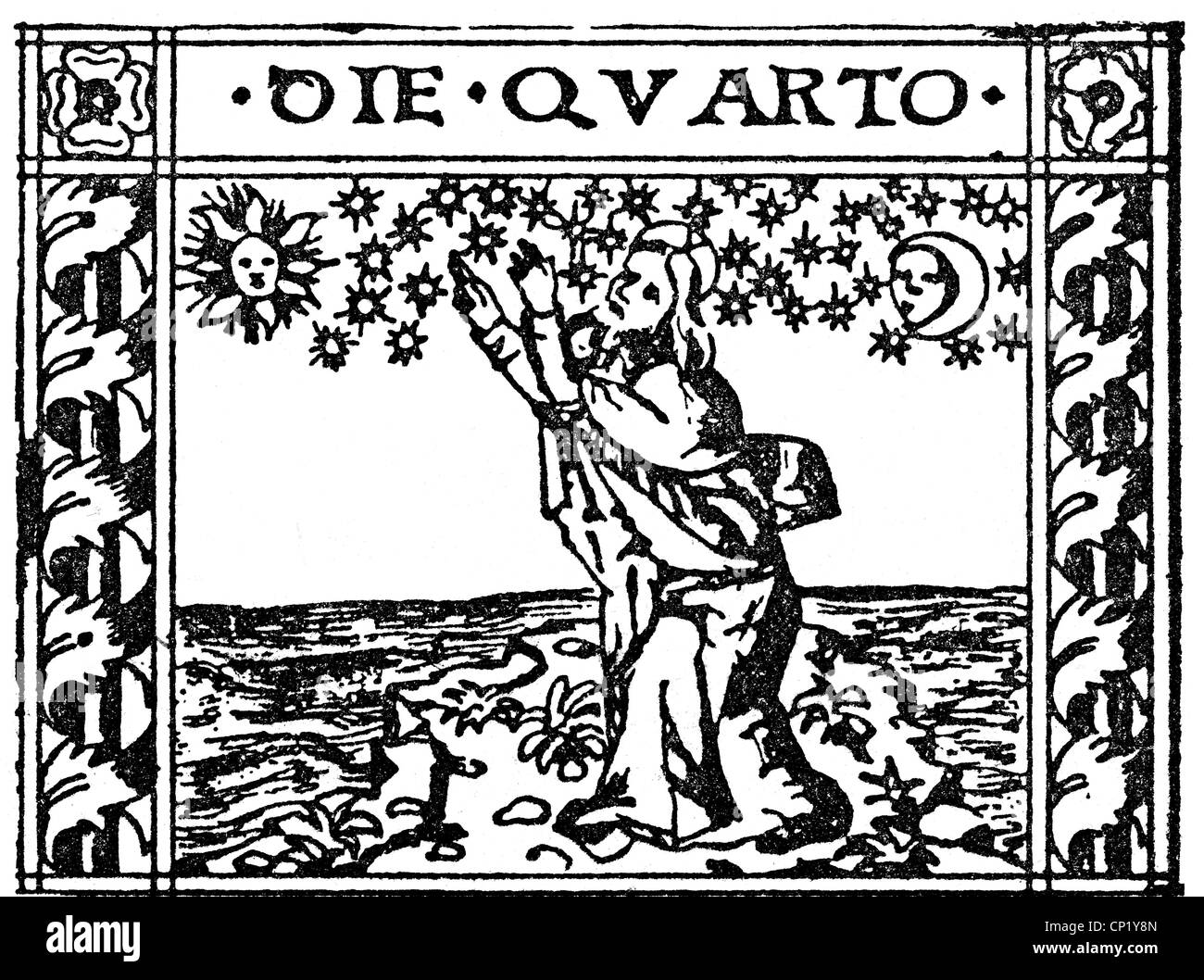 The creation of the sun and moon hi-res stock photography and images ...