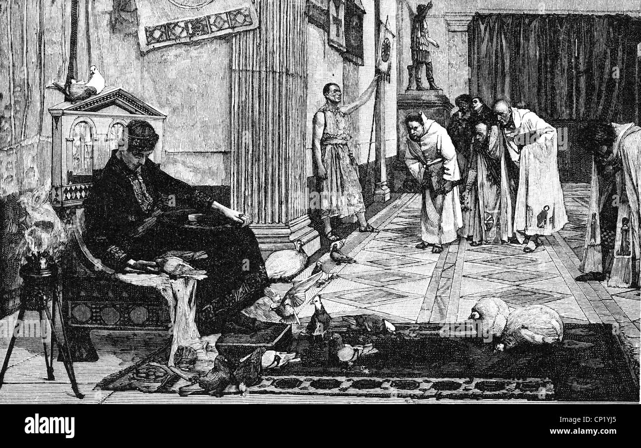 Honorius (Flavius Honorius), 9.9.384 - 15.8.423, Western Roman, emperor ...