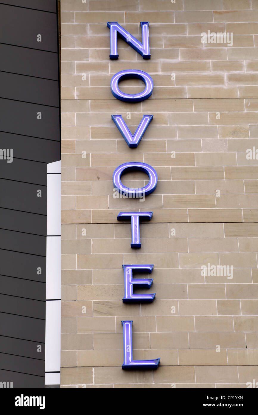 Novotel Hotel sign, Glasgow city centre, Scotland, UK Stock Photo - Alamy