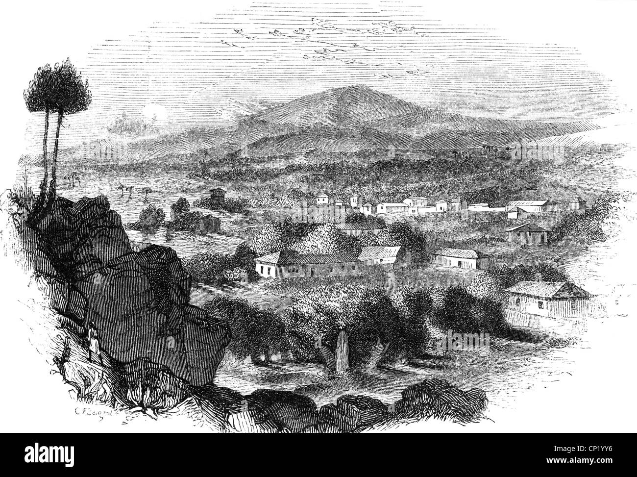 geography / travel, Greece, landscapes, plains of Thessaly, Mount ...