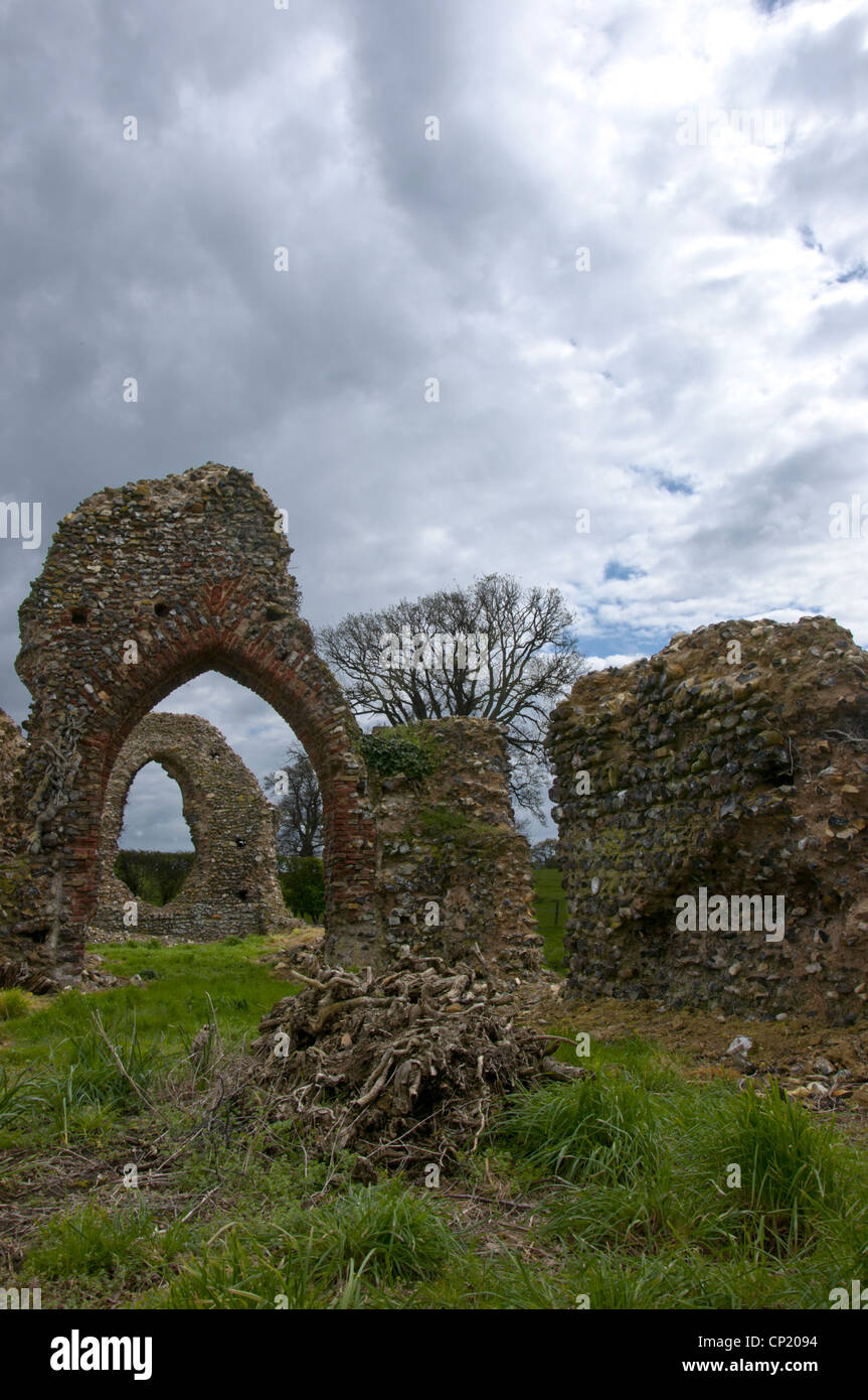 Ruins of St Saviours church Surlingham Norfolk England Stock Photo - Alamy