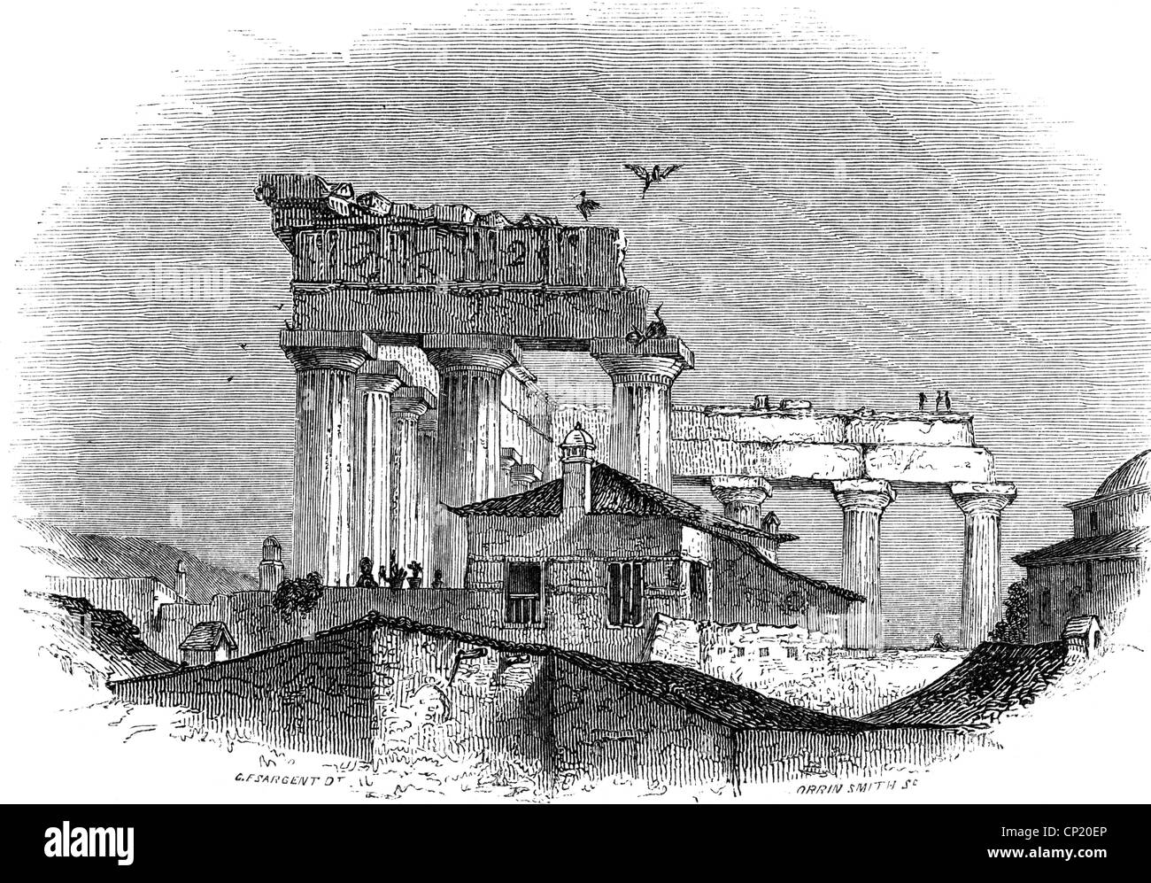 Parthenon drawing hi-res stock photography and images - Alamy