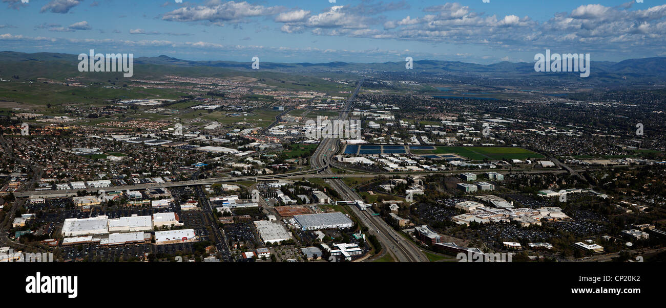 aerial photograph Dublin, Pleasanton, Livermore, Alameda County ...