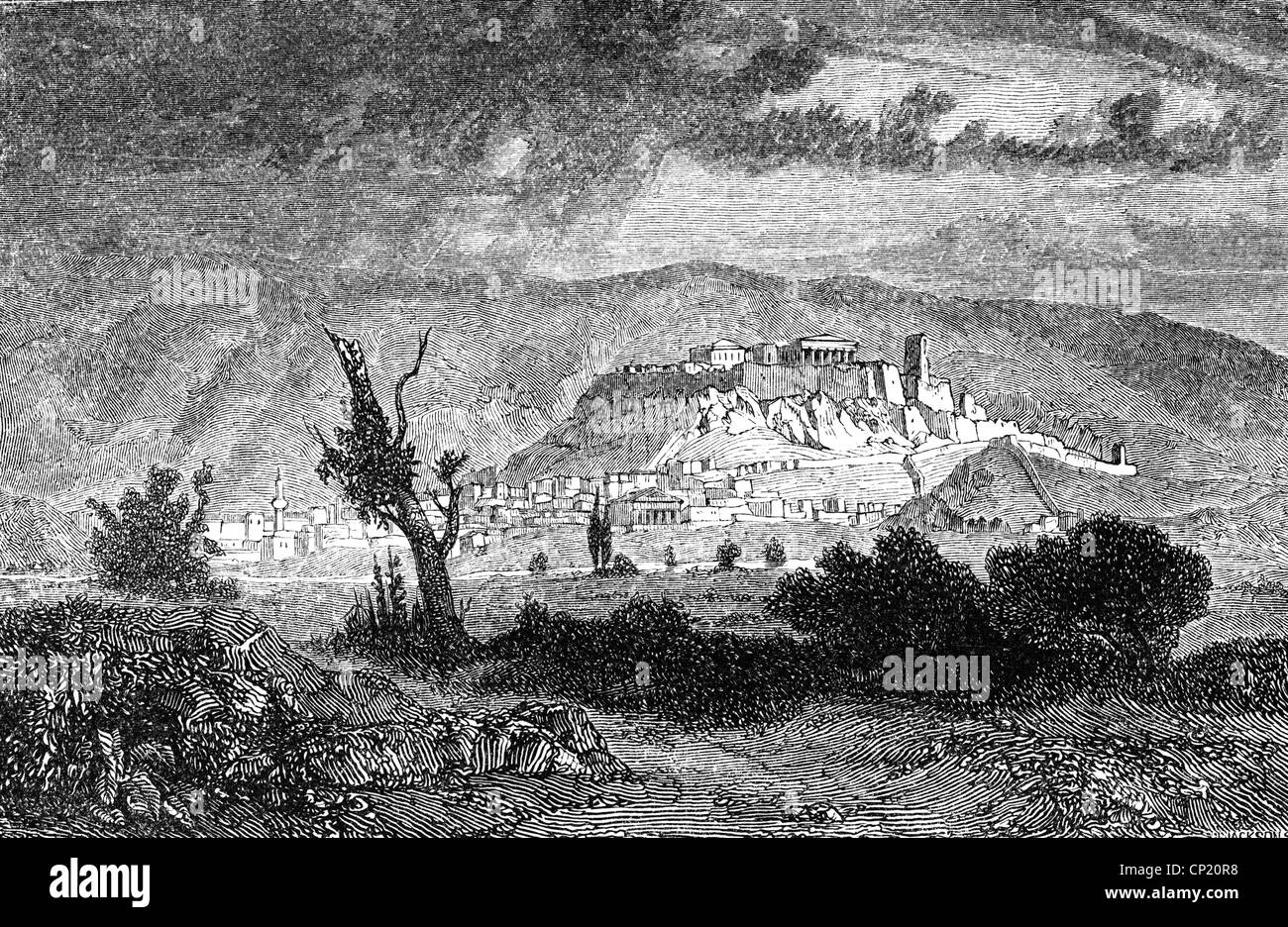 Athens landscape greece Black and White Stock Photos & Images - Alamy