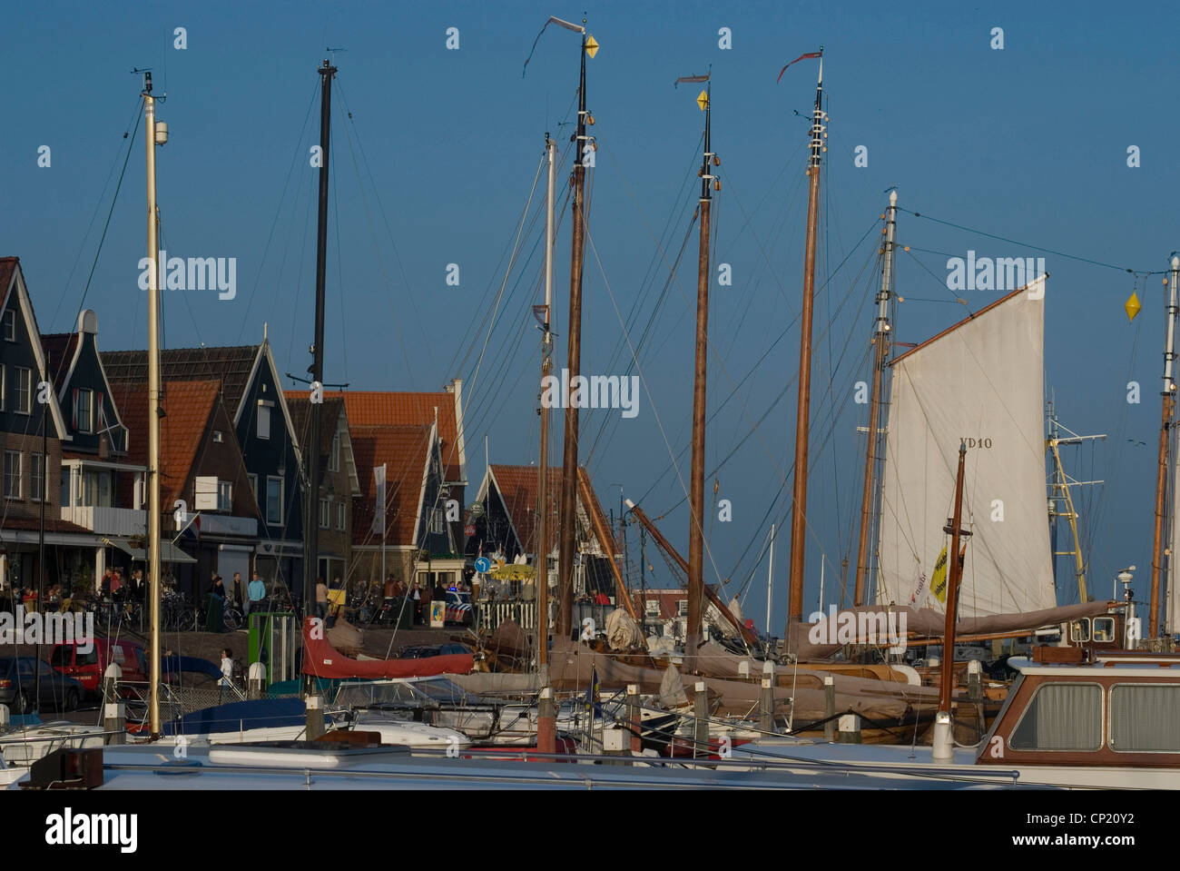 Harbour view, Volendam Stock Photo - Alamy