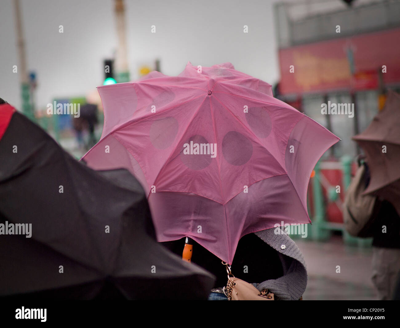 Wet and windy conditions Stock Photo - Alamy