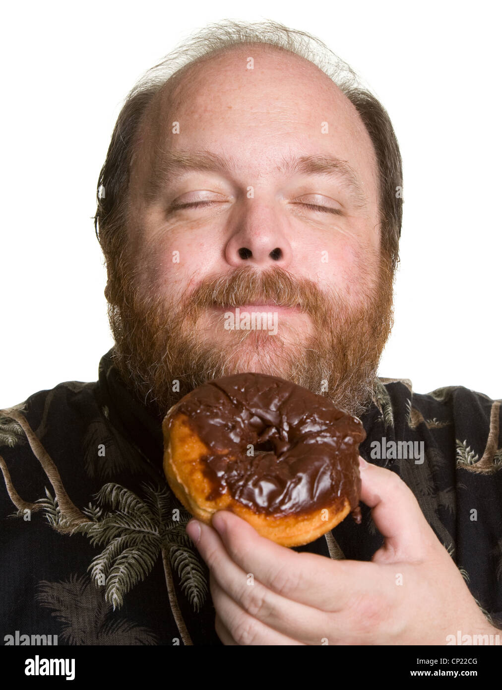 Donut fat man hi-res stock photography and images - Alamy