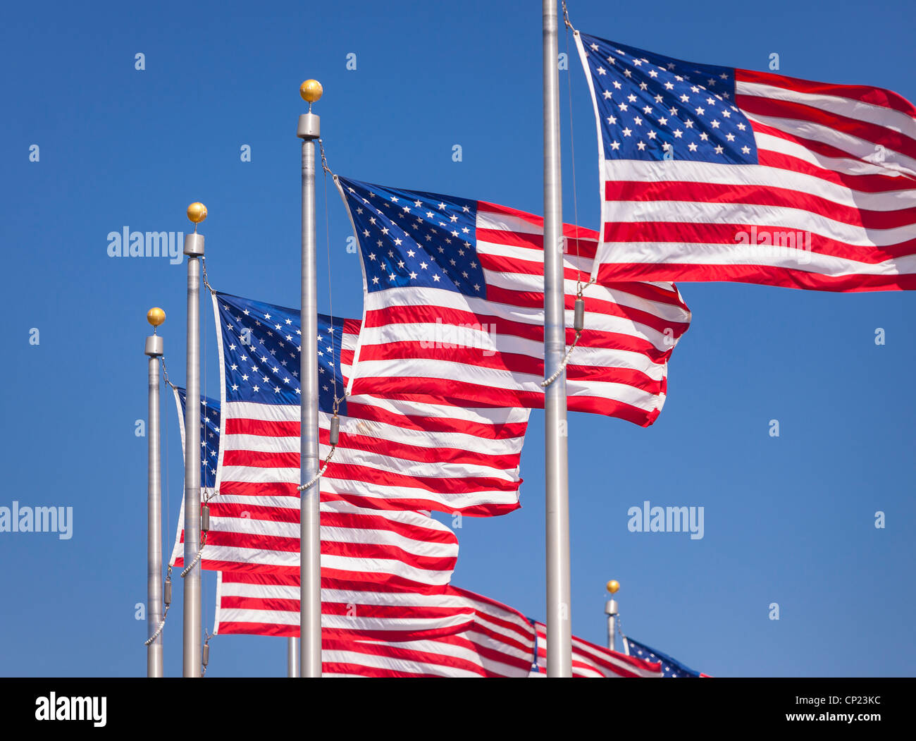 Many usa flags hi-res stock photography and images - Alamy