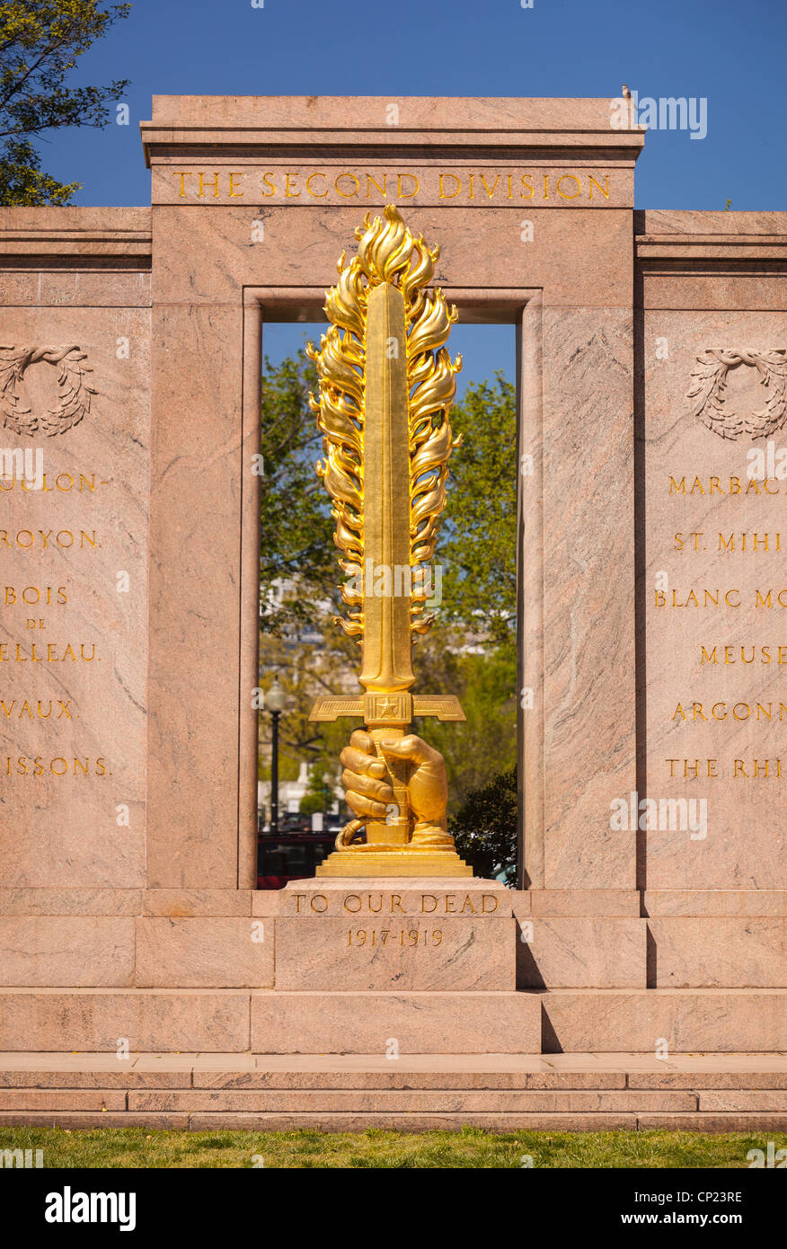 WASHINGTON, DC, USA - The Second Division World War I Memorial Stock ...