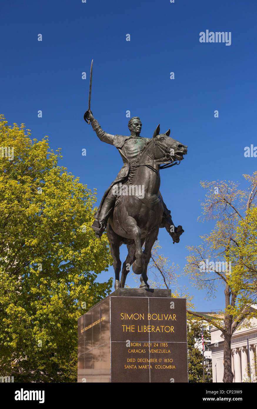 Simon bolivar statue hi-res stock photography and images - Alamy