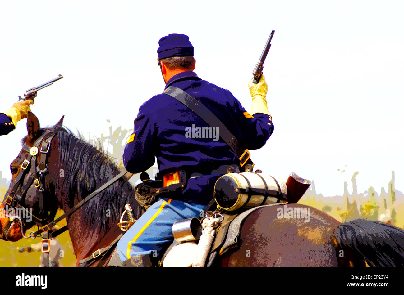 Union re-enactors fight again at the Civil War battlefield of Picacho ...