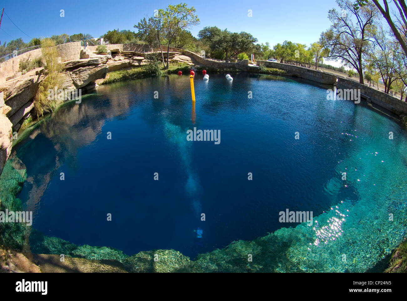 Diving the Blue Hole, Santa Rosa, New Mexico Stock Photo - Alamy